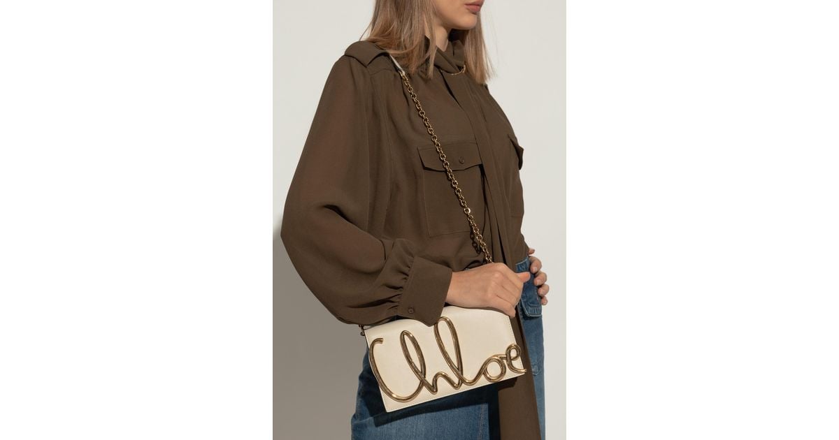 Chloé ‘Iconic’ Shoulder Bag in Brown | Lyst