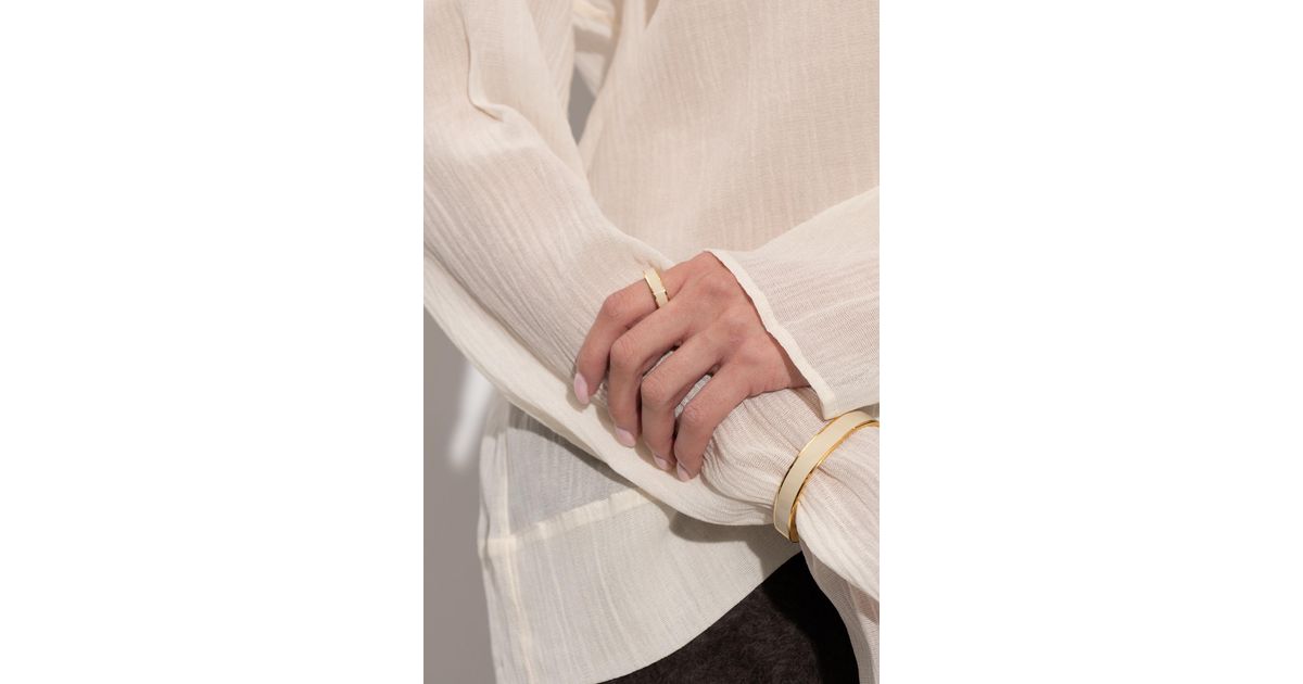 TOTEME Gilded Ring in Pink | Lyst