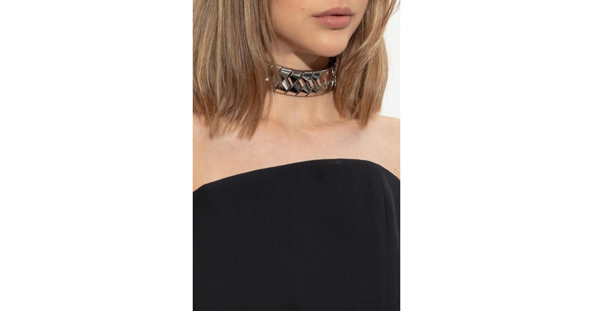 Versace Necklace With Medusa Head Motif in Black | Lyst