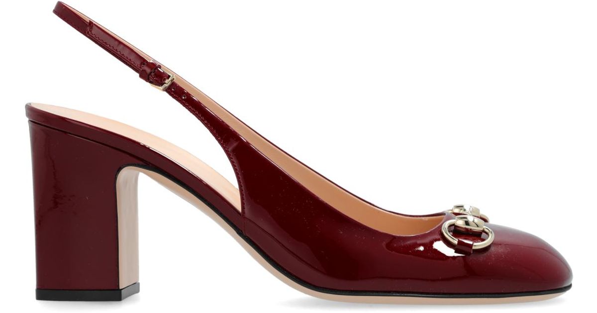 Gucci High Heel Shoes Horsebit, in Brown | Lyst UK