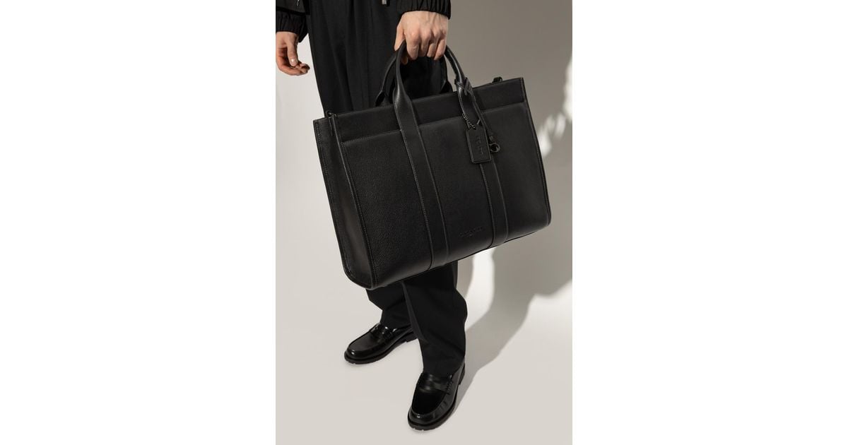 COACH Document Bag in Black for Men | Lyst