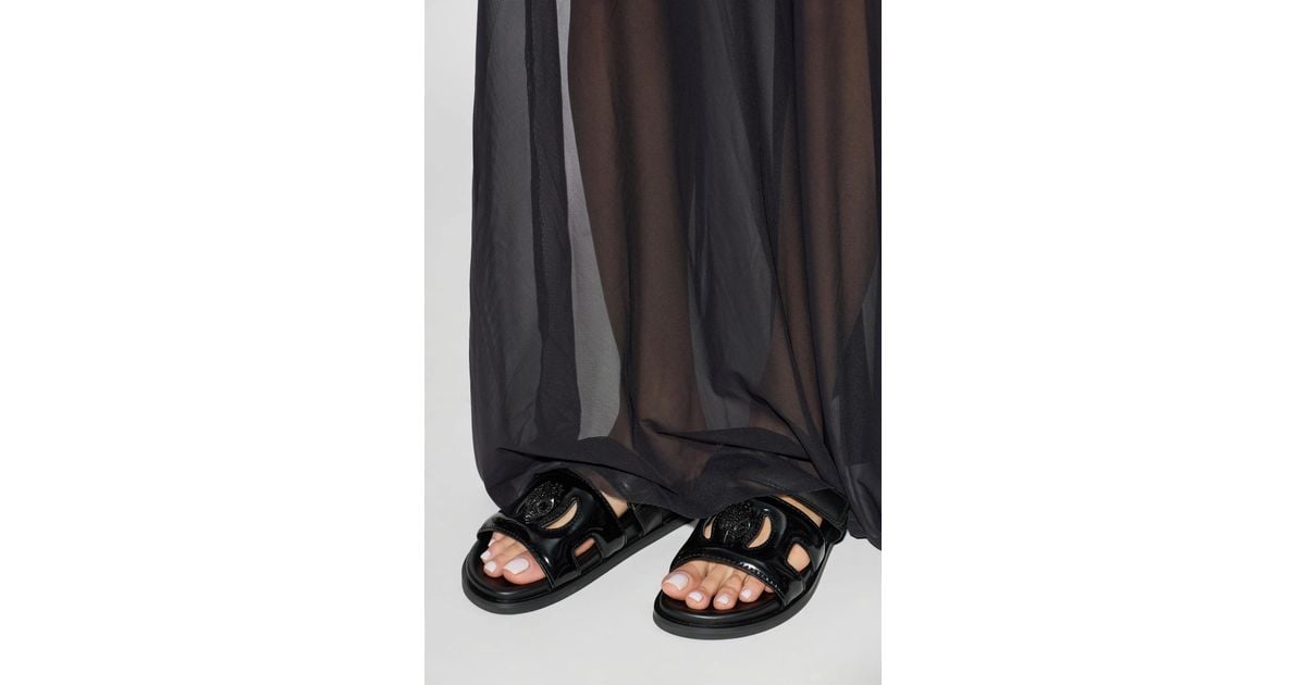Kurt Geiger 'Eagle Cut Out' Slides in Black | Lyst