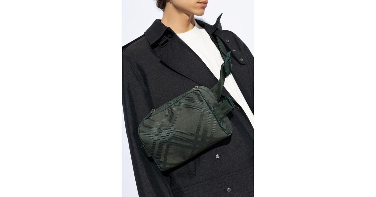 Burberry Belt Bag in Black for Men | Lyst