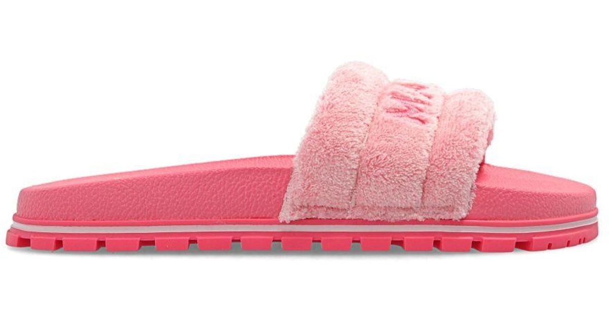 Marc Jacobs The Terry Slide in Pink | Lyst