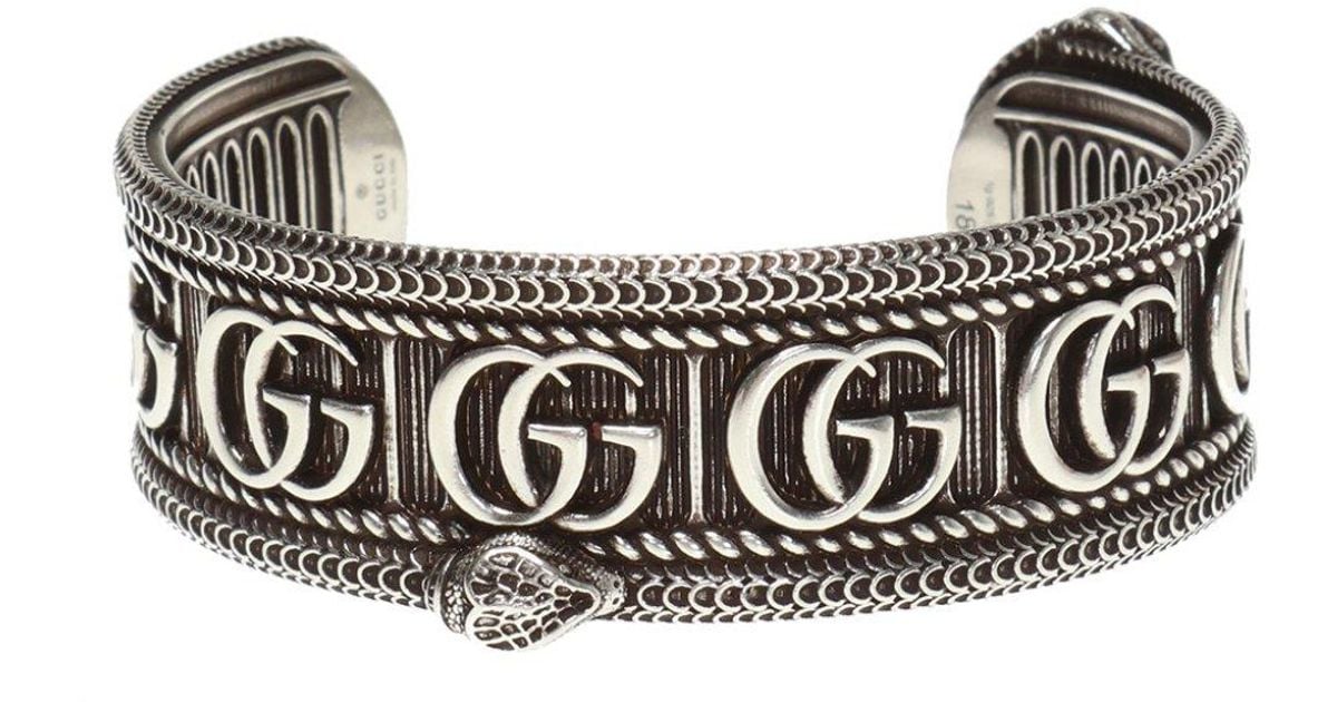 Gucci Snake Motif Ring in Silver (Metallic) for Men - Lyst