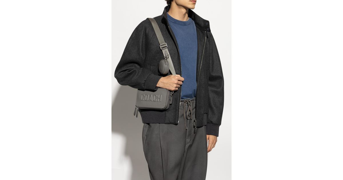 COACH Charter Slim Shoulder Bag in Black for Men | Lyst