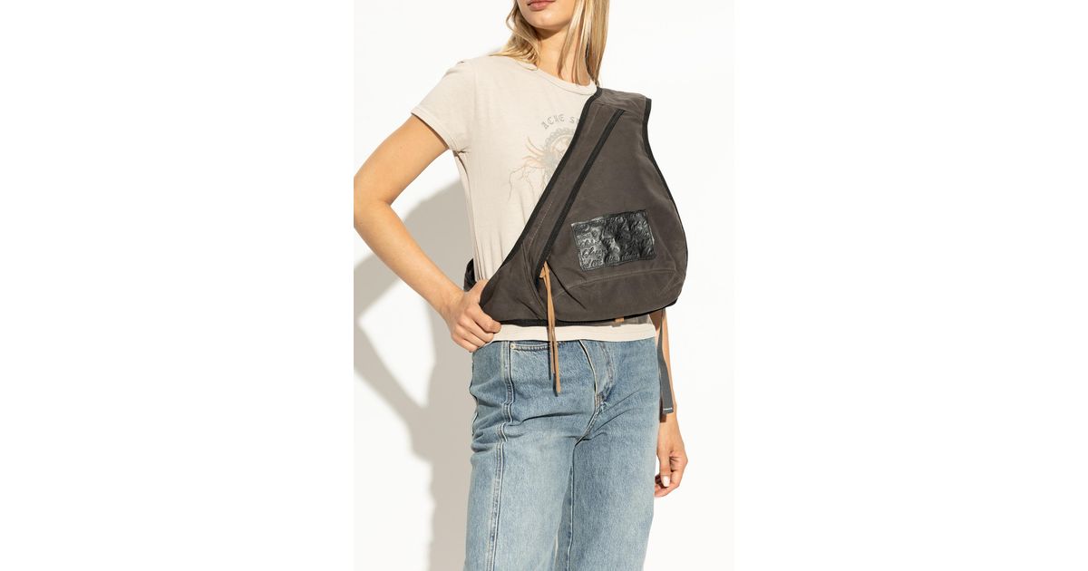 Acne Studios Backpack With Logo in Gray | Lyst