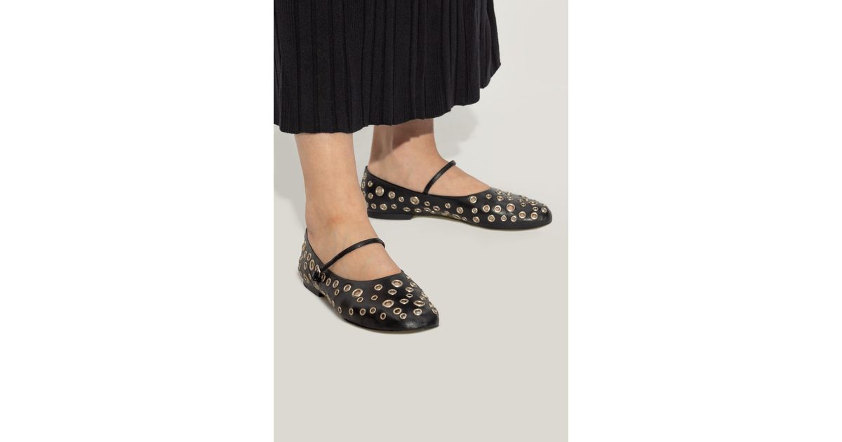 Tory Burch Ballet Flats Mary Jane in Black | Lyst