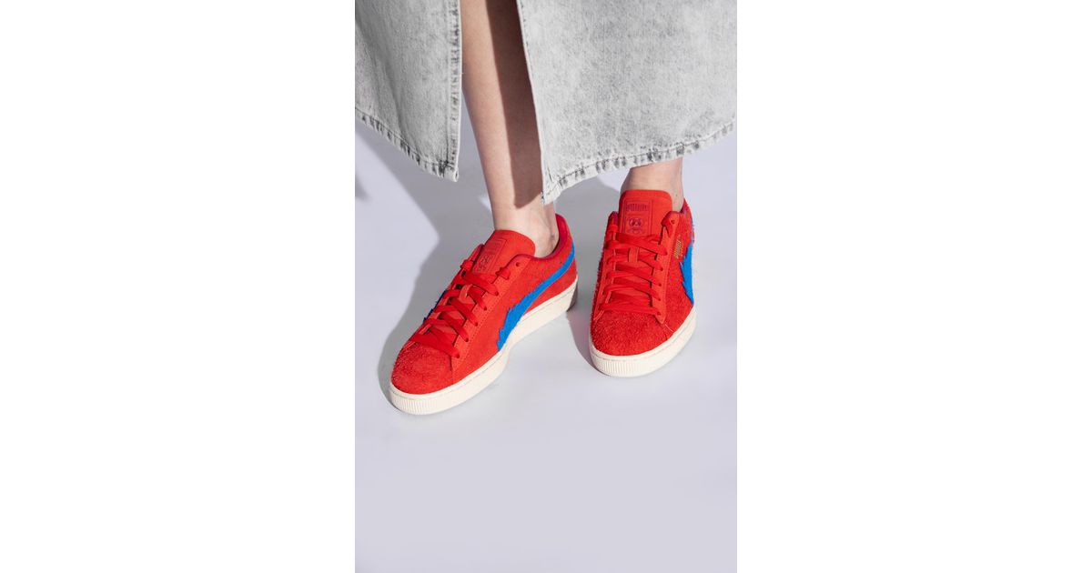 PUMA Sneakers 'suede X One Piece', in Red | Lyst