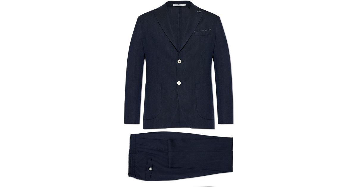 Eleventy Wool Suit in Blue for Men | Lyst UK