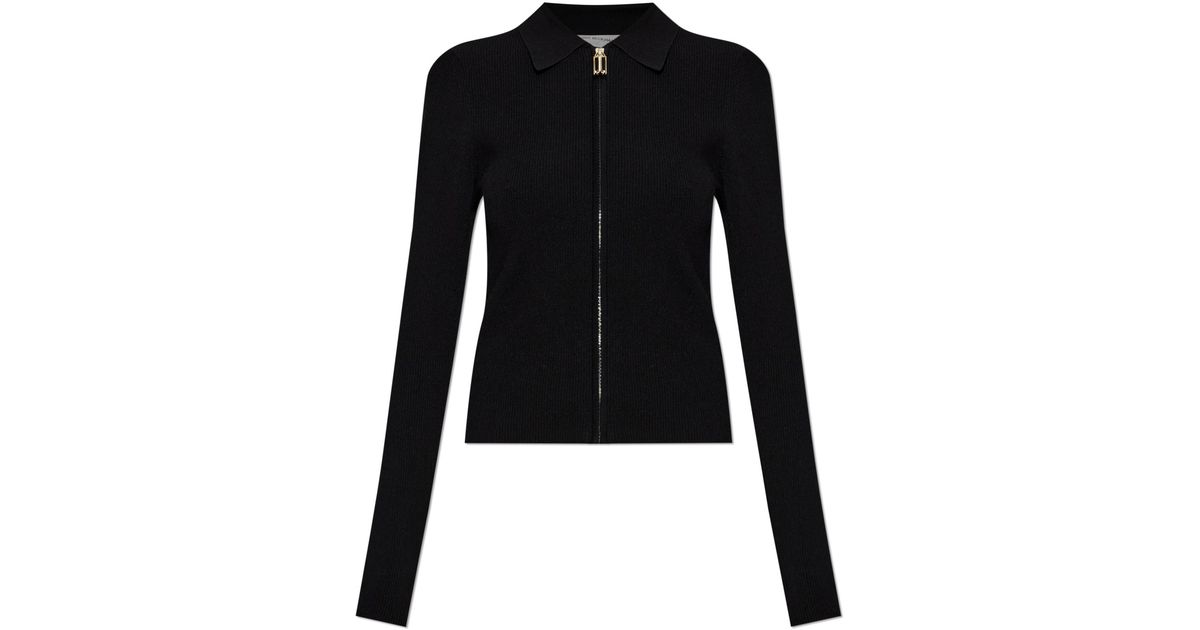 Victoria Beckham Cardigan With Zip Fastening in Black | Lyst UK