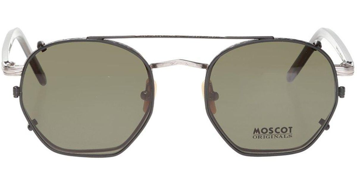 Moscot 'lieb' Sunglasses in Black - Lyst