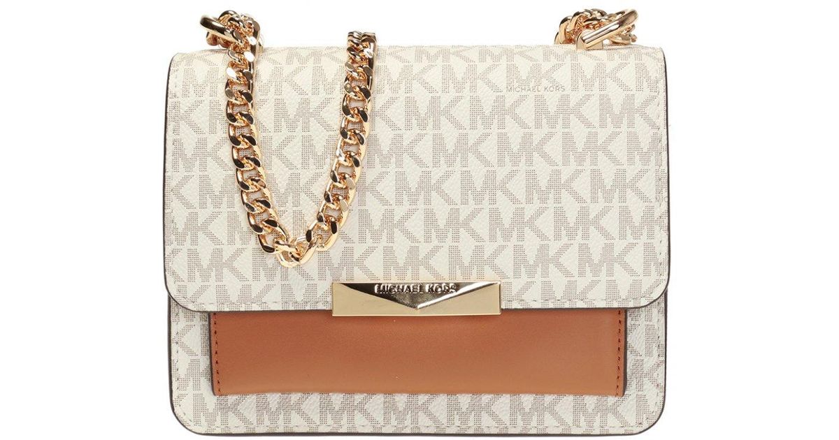 Michael Kors Leather 'jade' Shoulder Bag in White | Lyst Michael Kors Leather 'jade' Shoulder Bag in White | Lyst