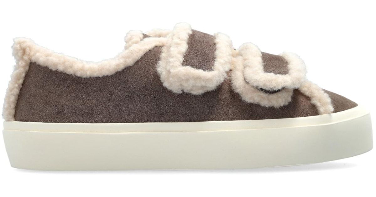 Inuikii "Shearling Low Velcro" Shoes in Grey | Lyst UK