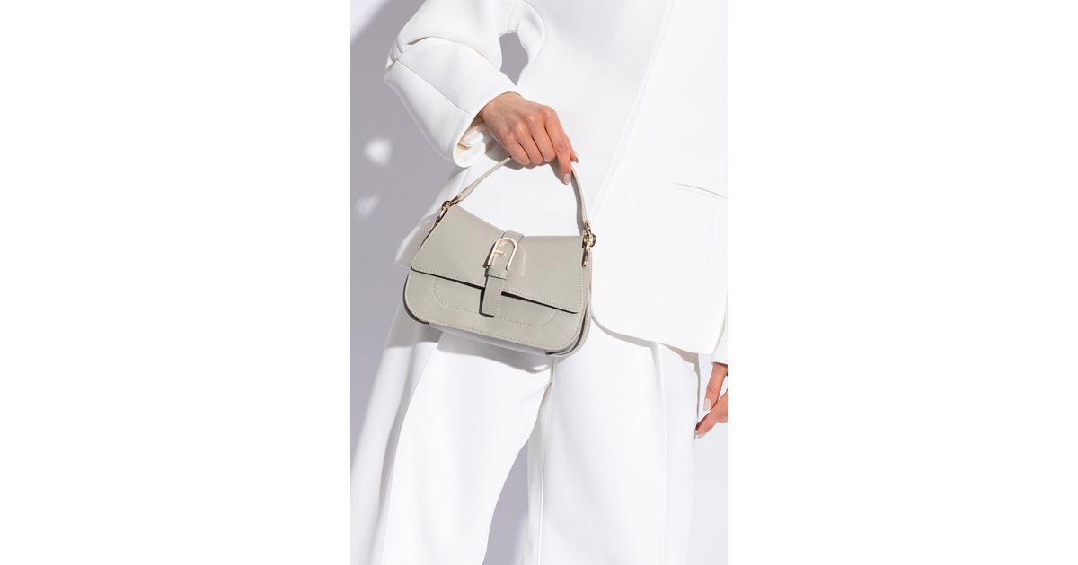 Furla ‘Flow Mini’ Shoulder Bag in Gray | Lyst