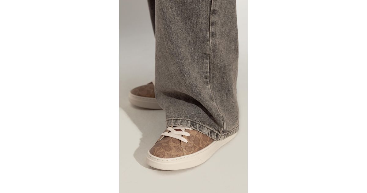 COACH Sneakers High Line in Brown | Lyst