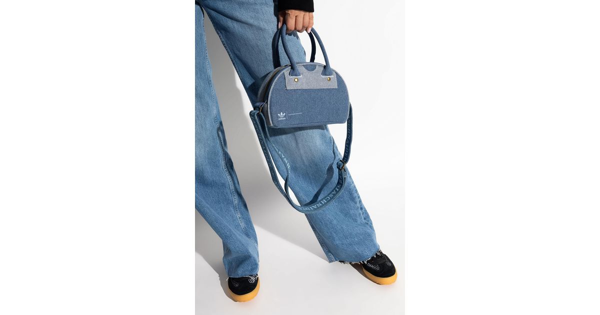 adidas Originals Denim Bowling Shoulder Bag in Blue | Lyst