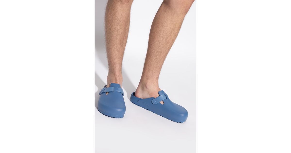 Birkenstock Boston Eva Slides in Blue for Men | Lyst