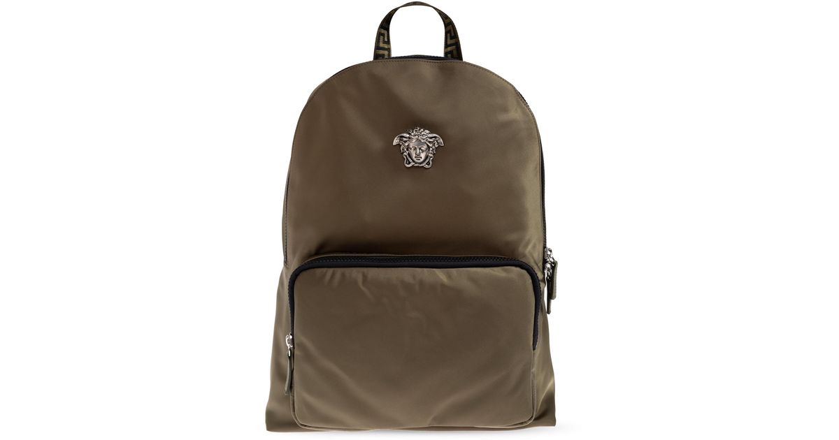Versace Backpack With An Application in Brown for Men | Lyst UK