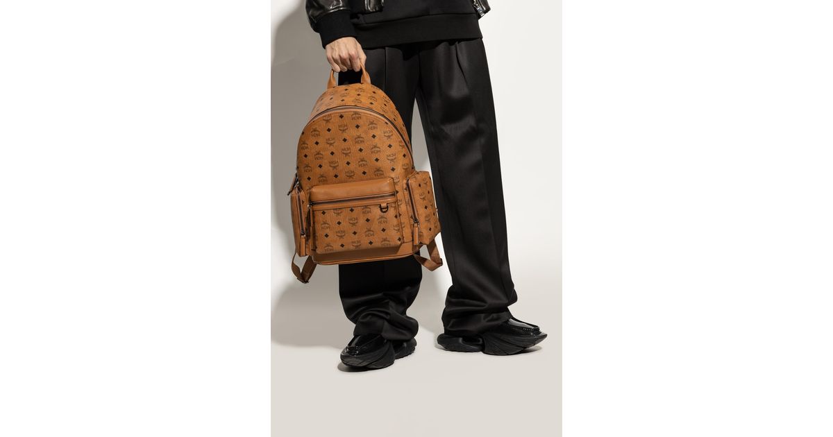 MCM Backpack Stark in Black for Men | Lyst