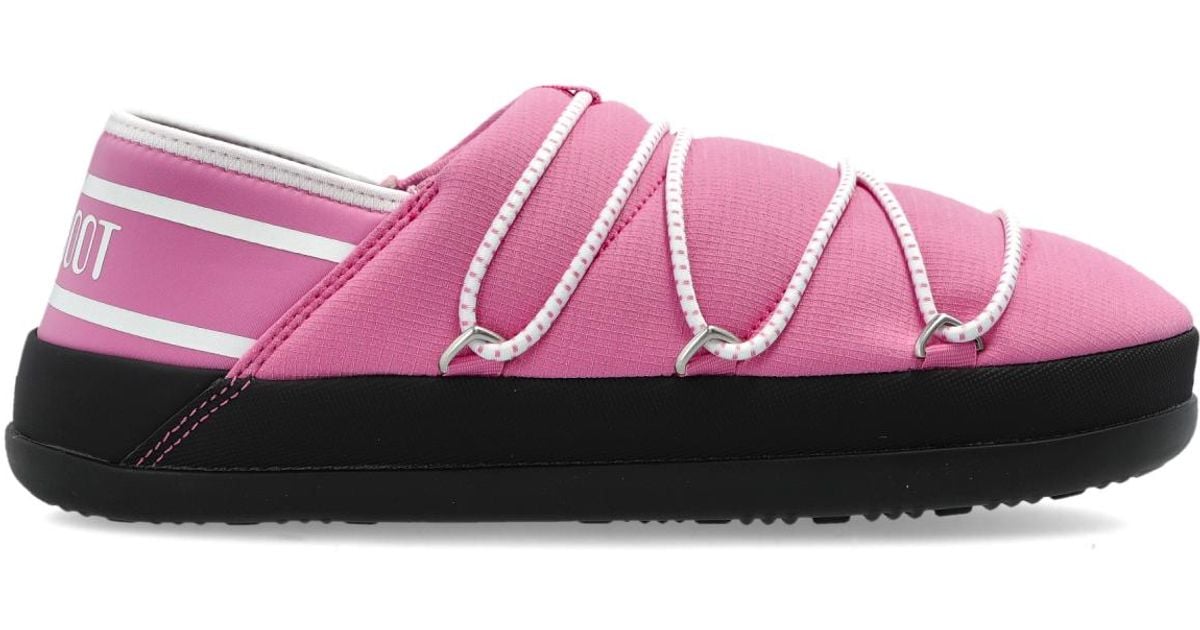 Moon Boot 'Mb Icon Slipper' Shoes in Pink | Lyst UK