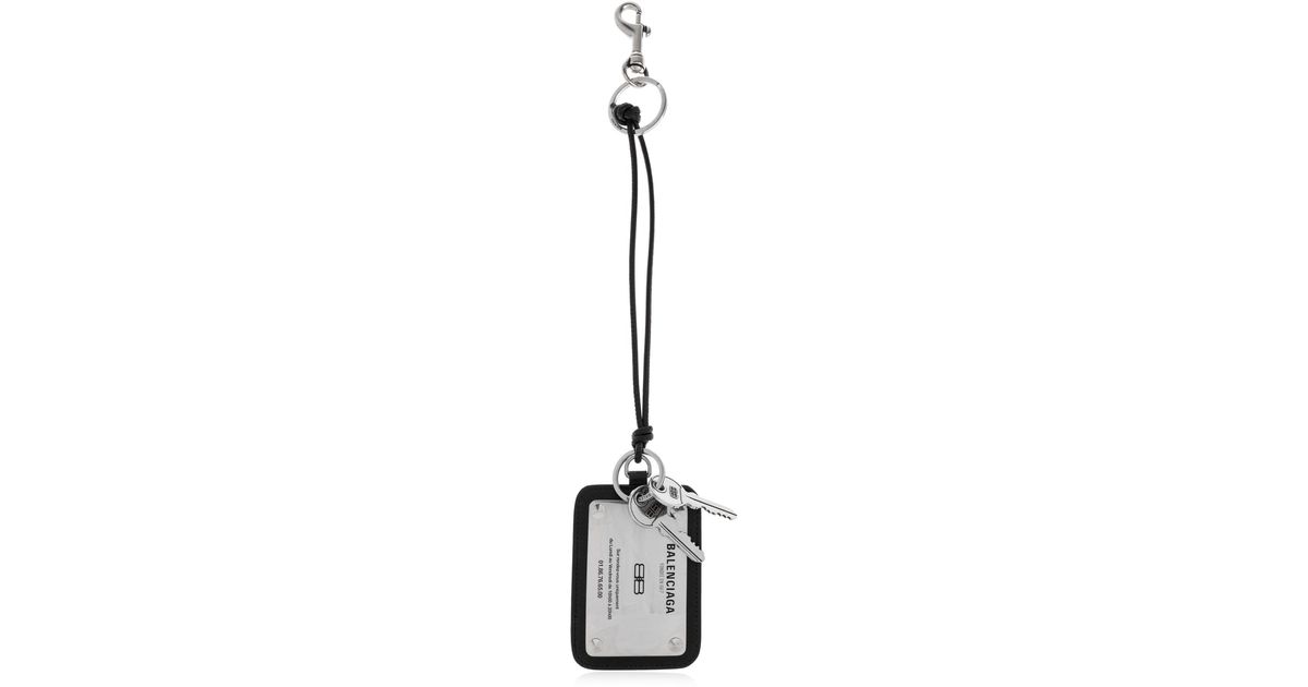 Balenciaga Keychain With Card Slot in White for Men | Lyst UK
