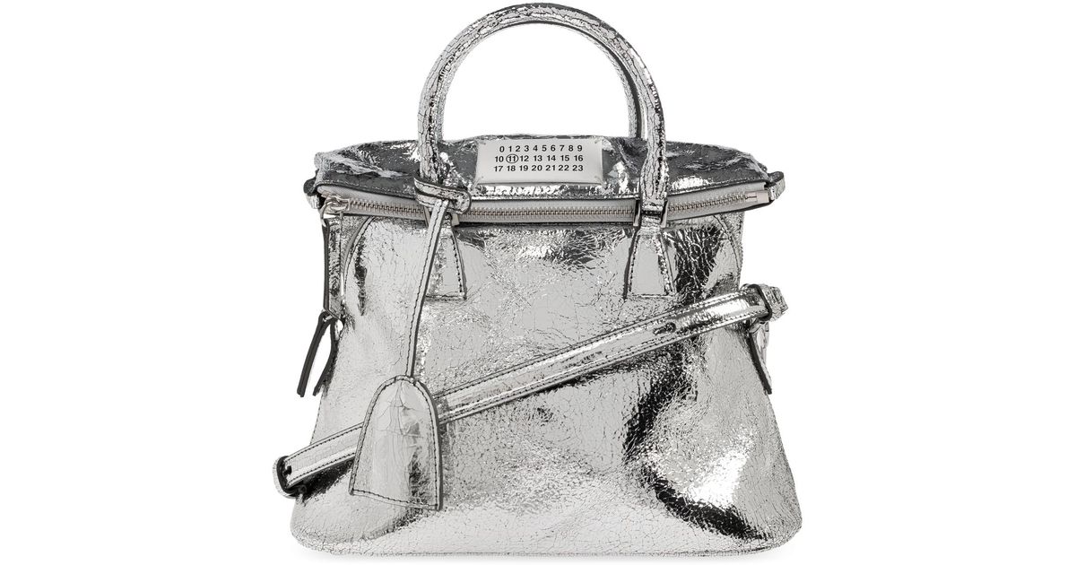Maison Margiela Handbag '5Ac Classique Mini' in Metallic | Lyst UK