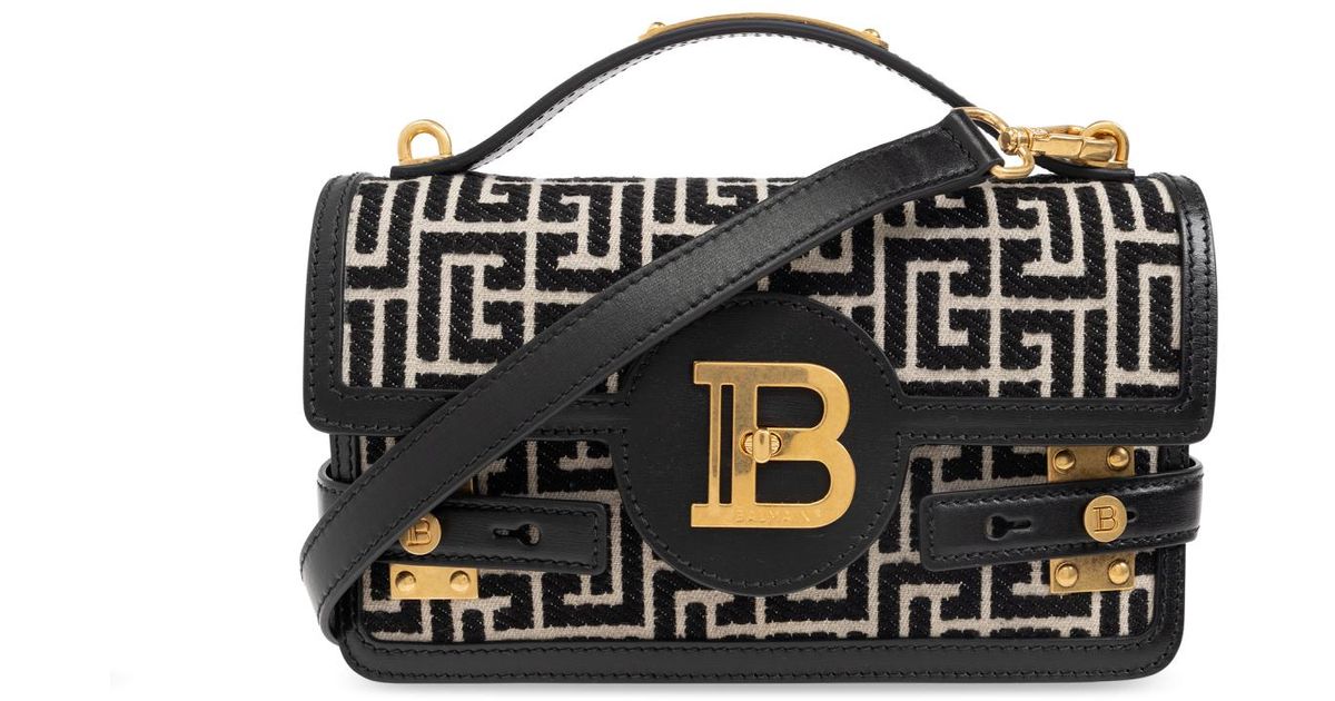 Balmain Handbag B-Buzz 24 in Black | Lyst UK