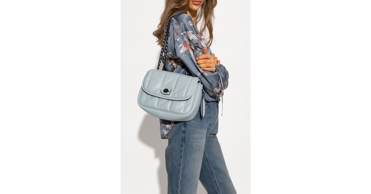 COACH 'madison Pillow' Shoulder Bag in Blue | Lyst