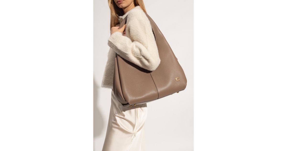 COACH 'Lana' Shoulder Bag in Brown | Lyst