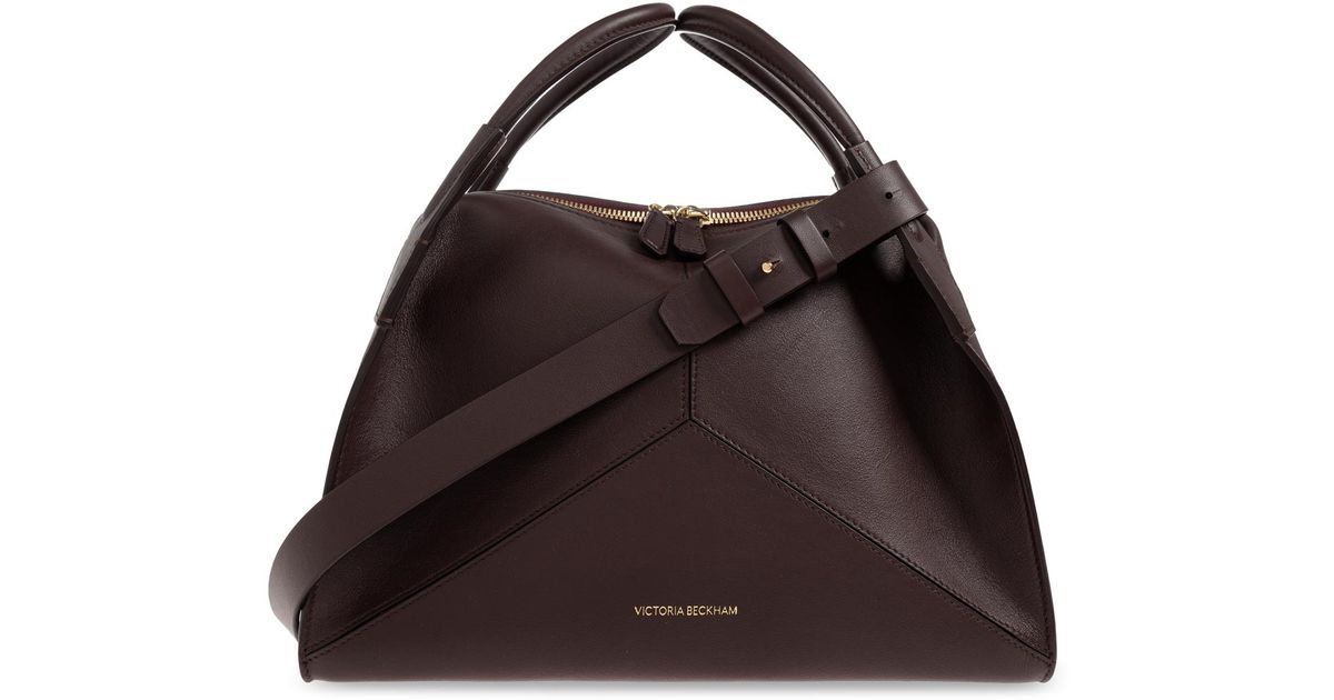 Victoria Beckham Handbag 'Plié' in Brown | Lyst UK