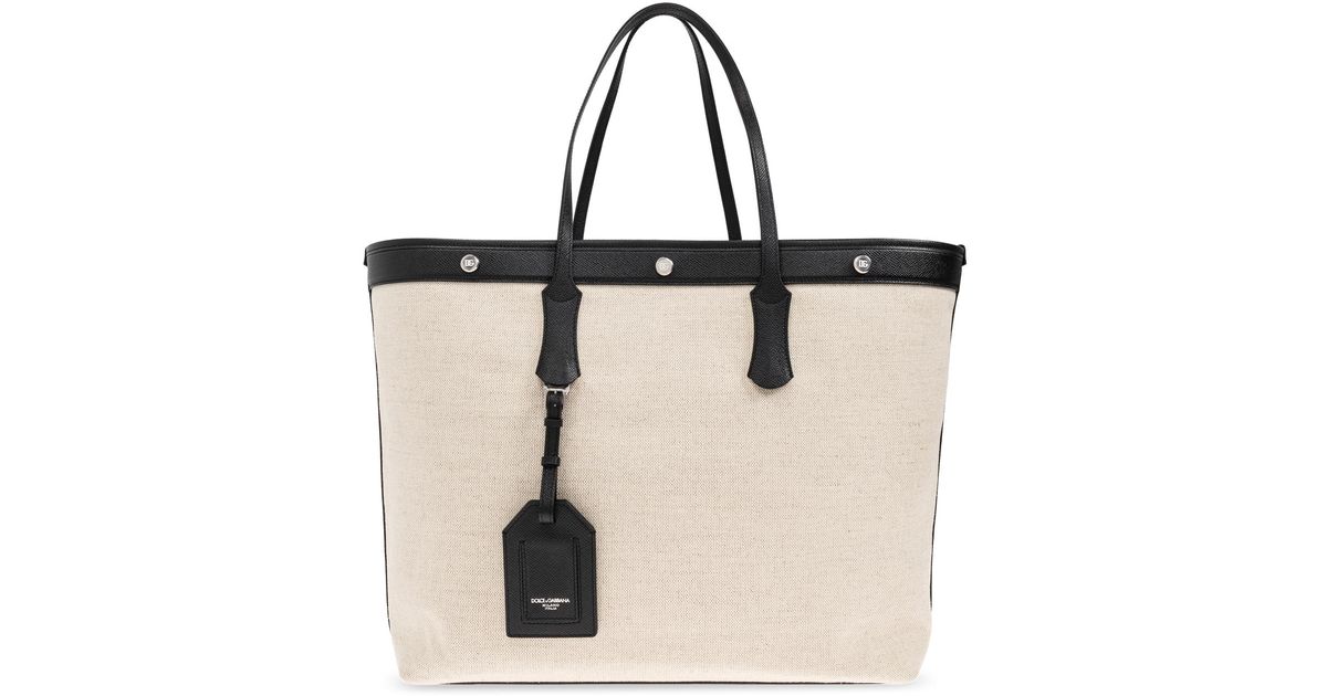 Dolce & Gabbana Shopper Bag, in Natural for Men | Lyst UK