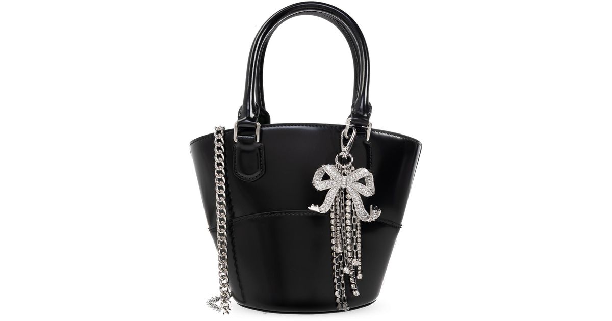 Self-Portrait Handbag in Black | Lyst UK