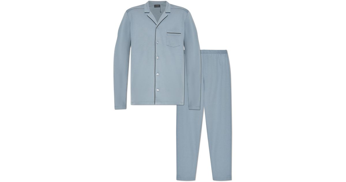 Hanro Two-Piece Pyjamas in Blue for Men | Lyst UK