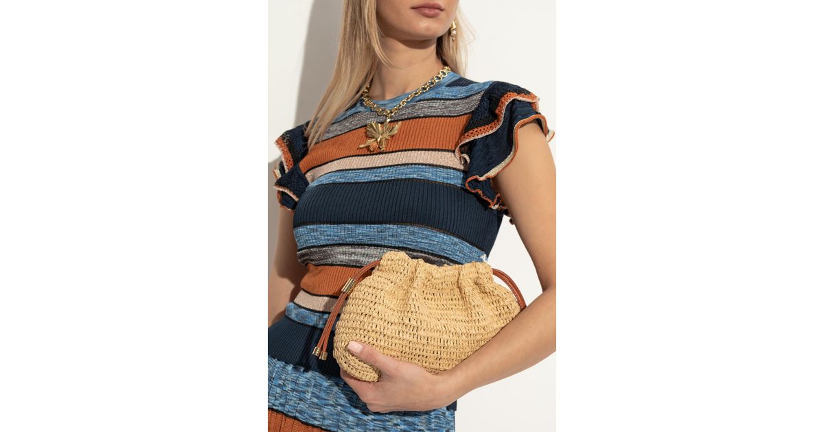 Ulla Johnson Handbag Lali Mini in Blue | Lyst