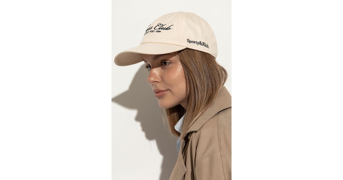 Sporty & Rich Cap From The 'Riviera' Collection in Natural | Lyst