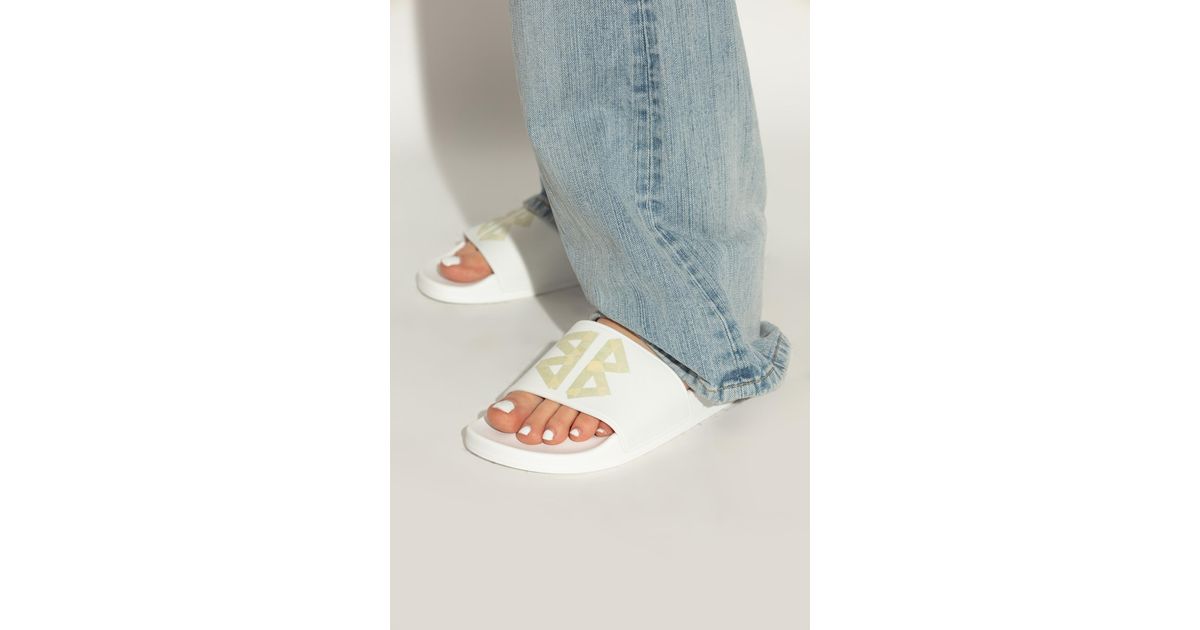 Balenciaga Rubber Slides 'Pool' in Blue | Lyst