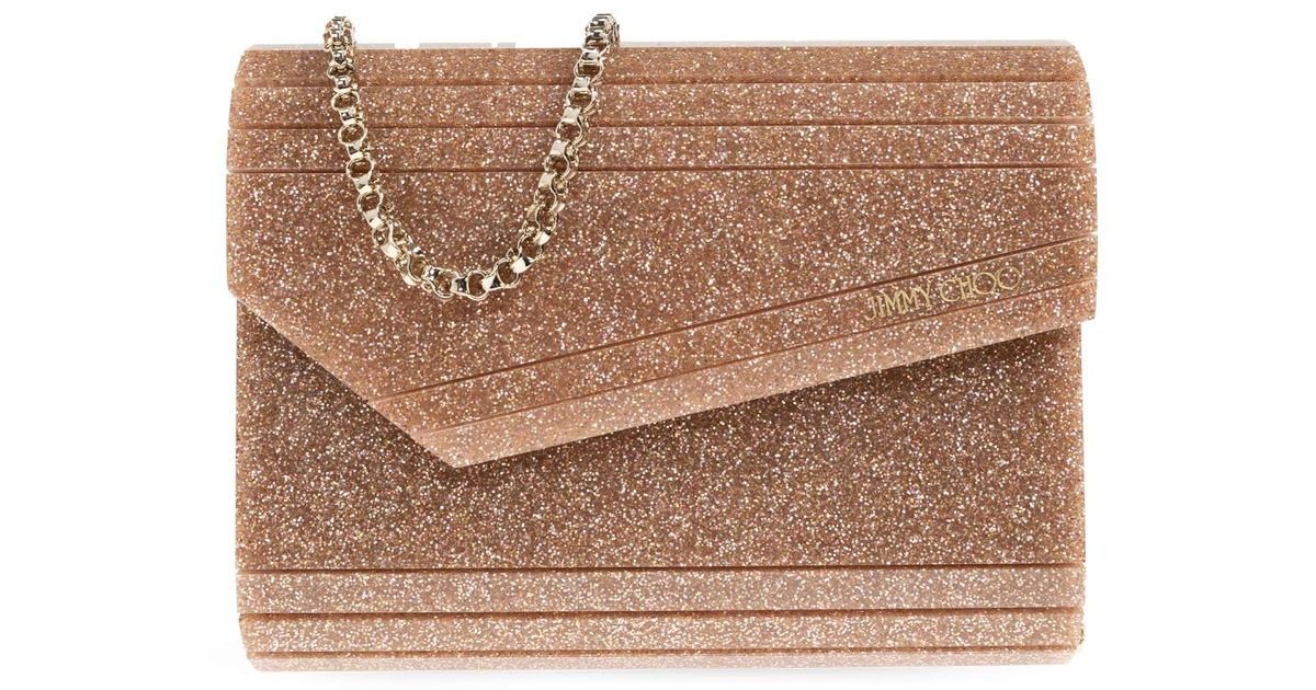 Jimmy Choo 'Candy' Clutch in Brown | Lyst UK