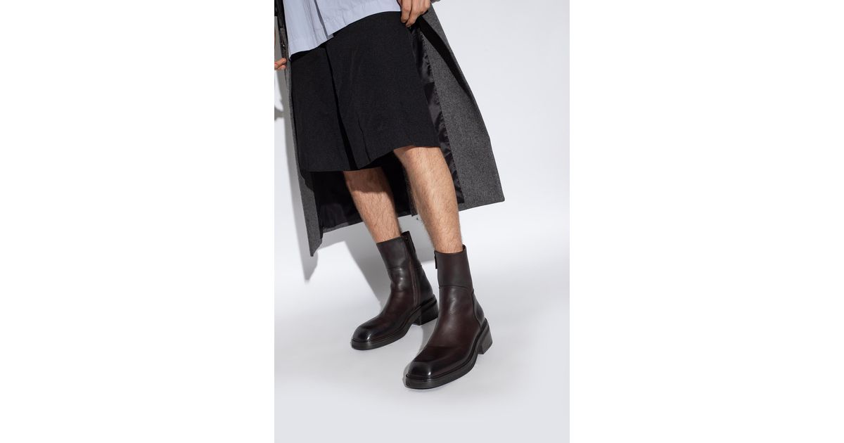 Marsèll ‘Facciata’ Leather Shoes in Black for Men | Lyst