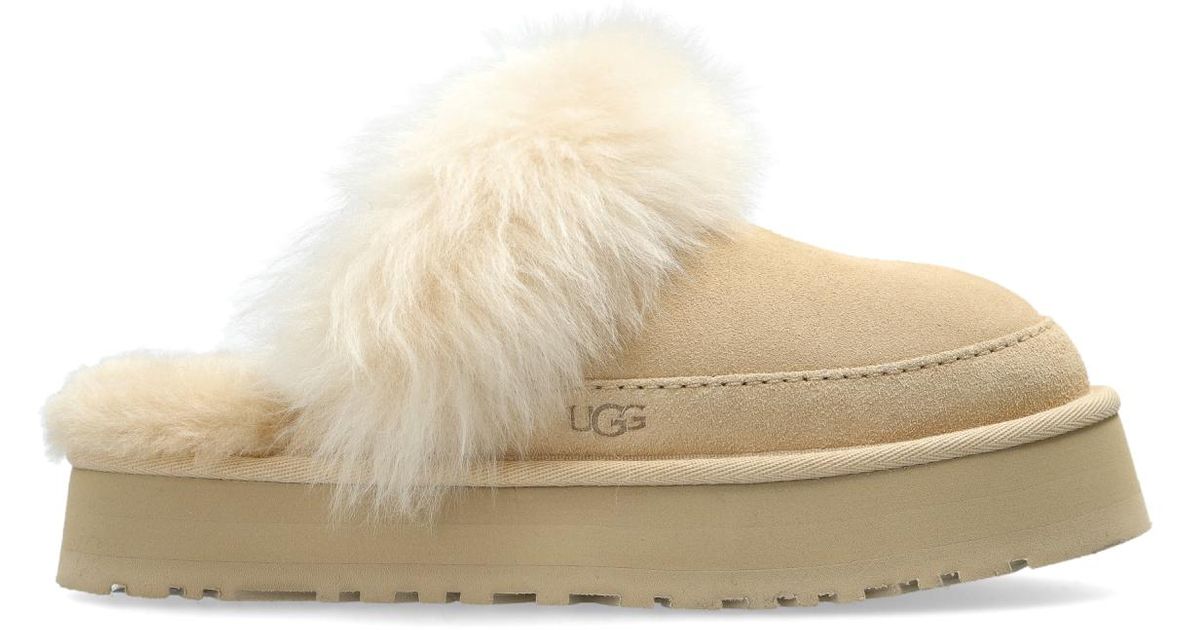 UGG Clogs 'W Disquette Chalet' On Platform in White | Lyst UK