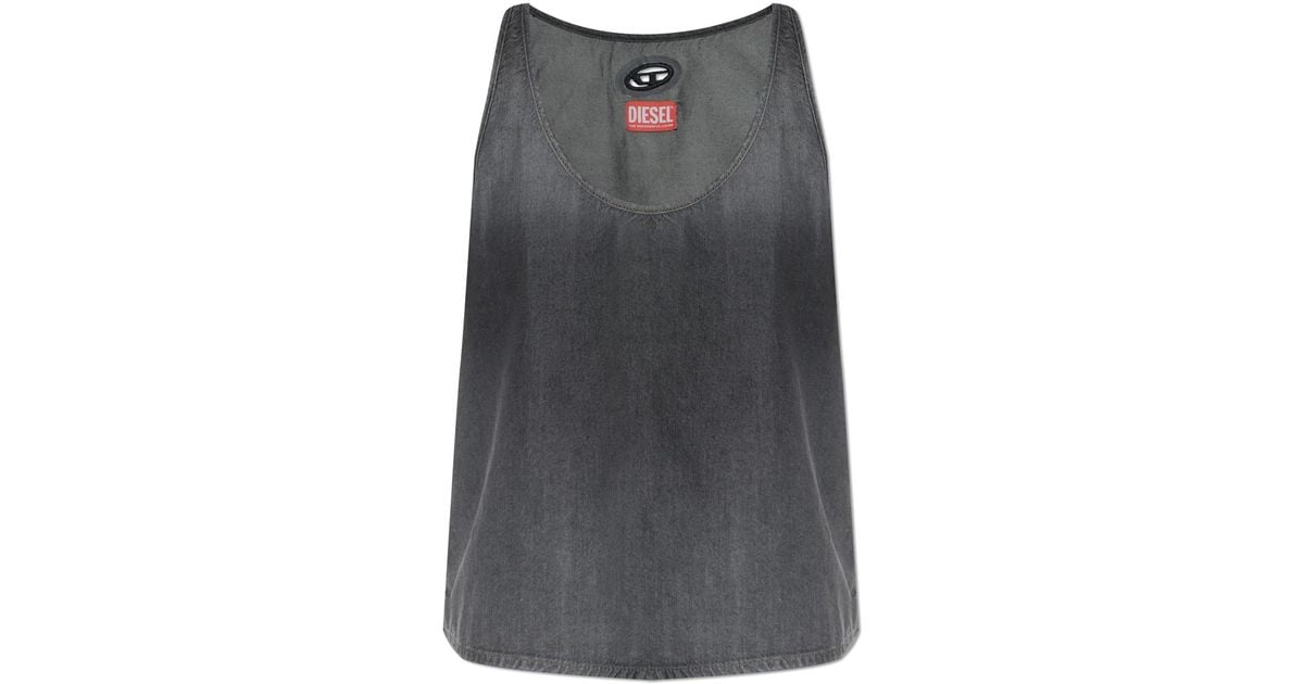 DIESEL Top 'De-Misy-S' in Grey | Lyst UK