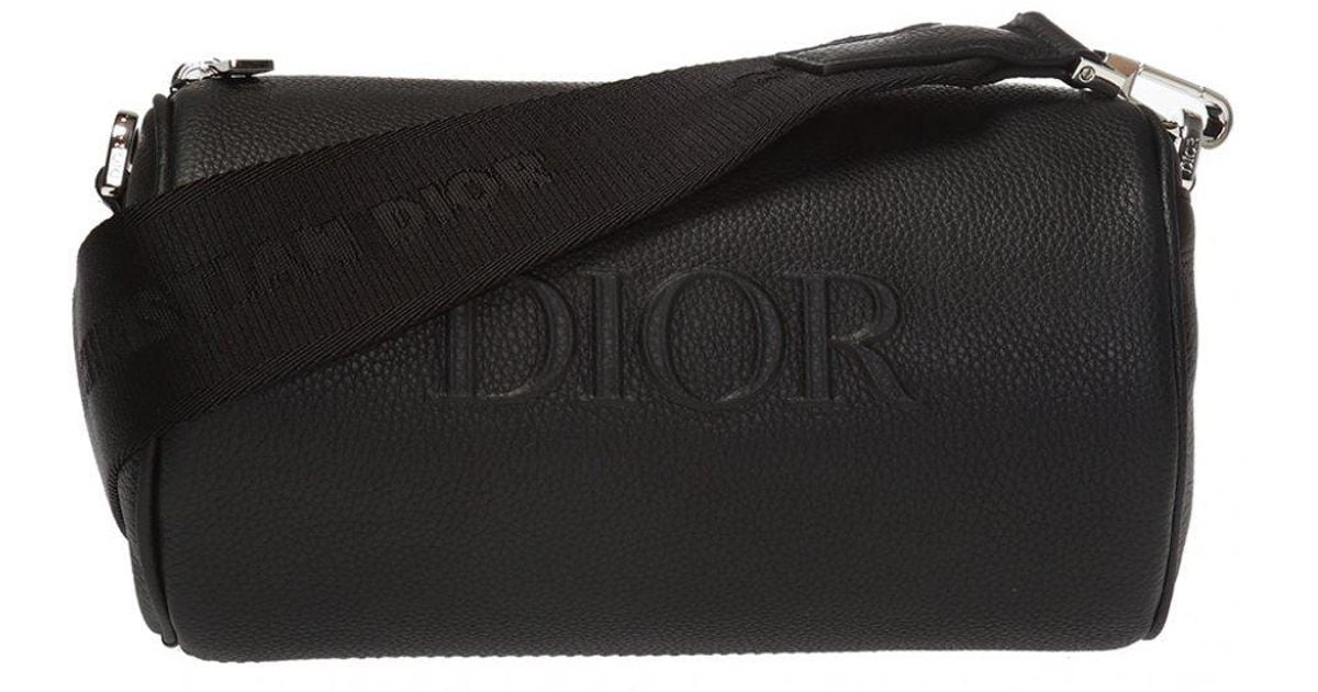 Dior 'roller' Branded Shoulder Bag in Black for Men | Lyst