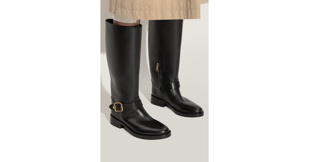COACH Knee-High Boots 'Madeline' in Black | Lyst