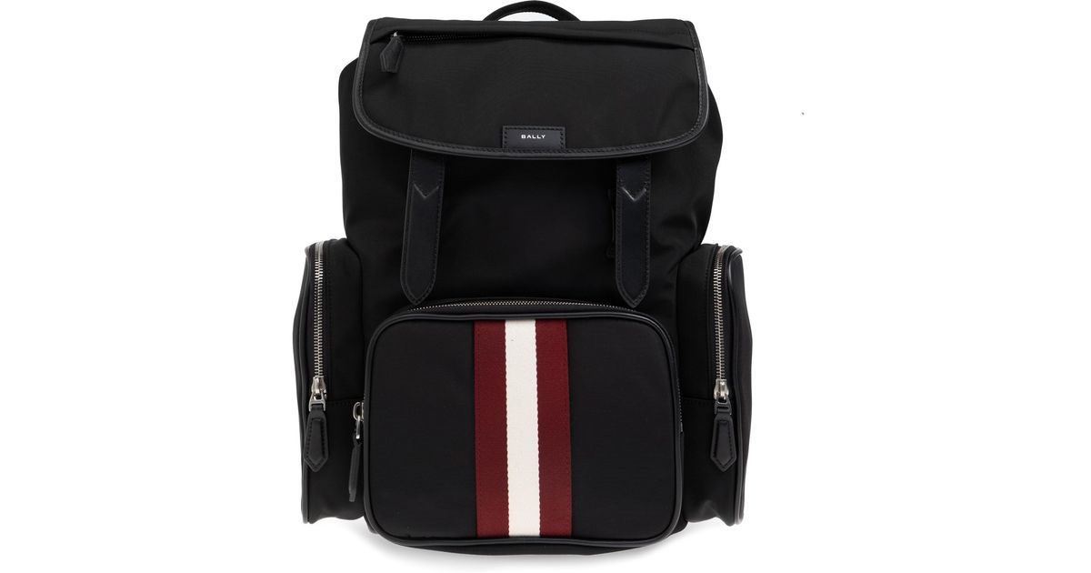 Bally Backpack With Logo Patch in Black for Men | Lyst UK