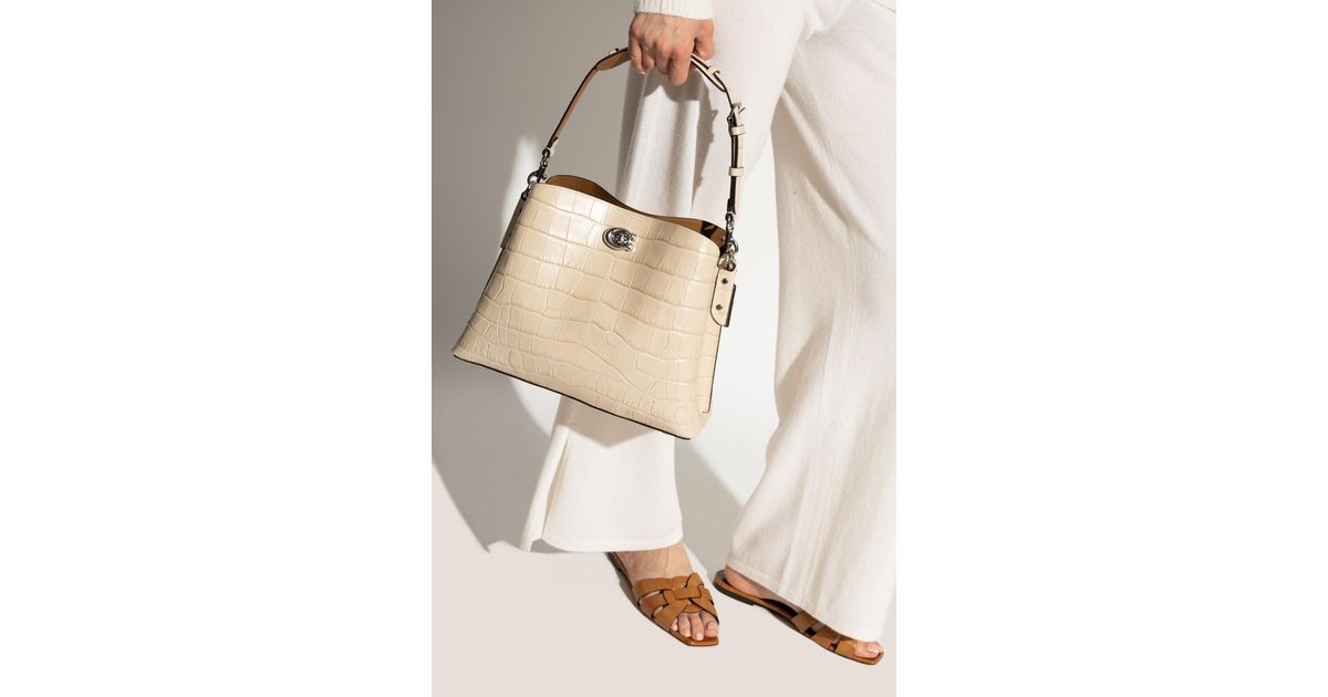 COACH Willow Sb Shoulder Bag in Natural | Lyst