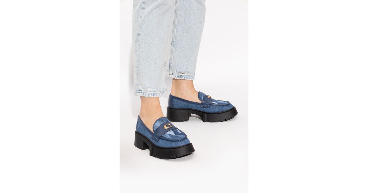 COACH Shoes With Logo in Blue | Lyst