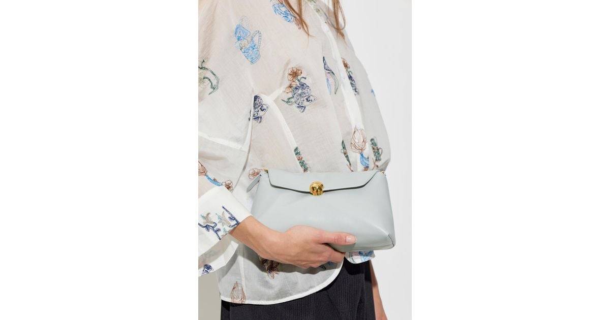 Furla "Sfera Soft Mini" Bag in Gray | Lyst