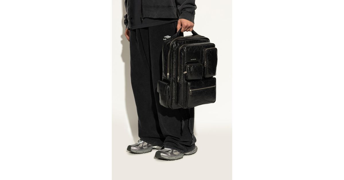 Balenciaga Backpack 'Superbusy' in Black for Men | Lyst