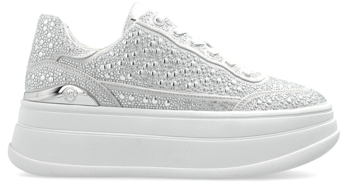 MICHAEL Michael Kors Platform Sneakers Hayes in White | Lyst UK