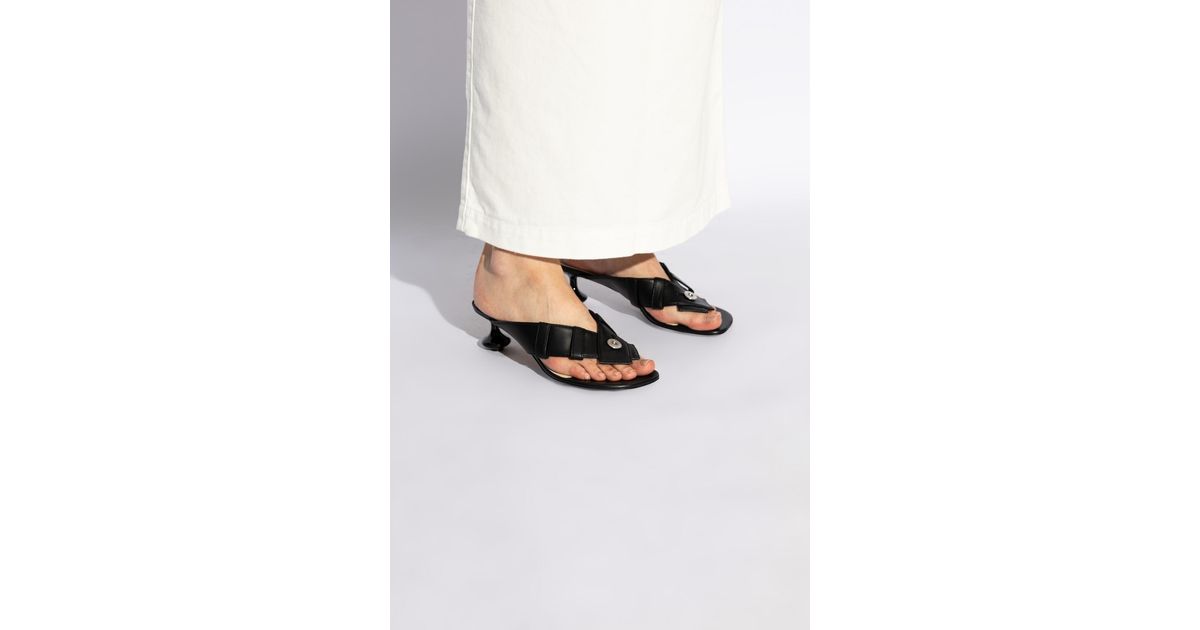 Loewe ‘Toy’ Heeled Sandals in Black | Lyst